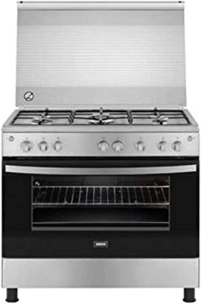 Zanussi Free Standing Cooker, Full Safety , 90 cm, Silver- ZCG91236XA ...
