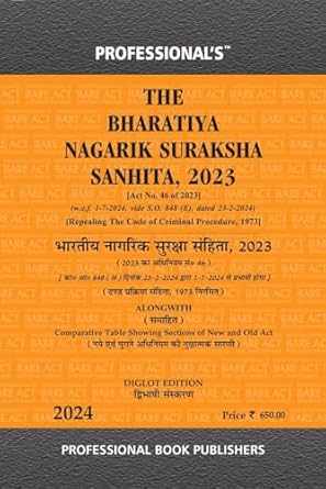 Buy Diglot Edition by Professional's Bharatiya Nagarik Suraksha Sanhita ...