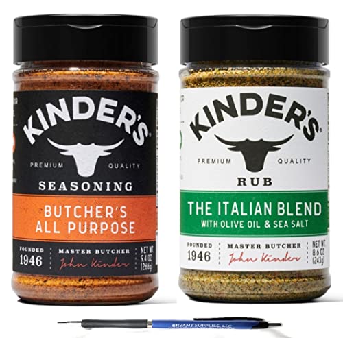 Kinder's Butcher's All Purpose Seasoning (9.4 Oz.) AND Kinder's Italian ...