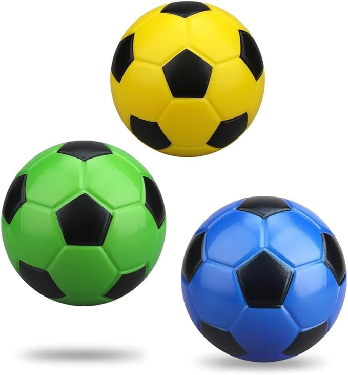 LNCOJOLM 12CM Foam Mini Soccer Balls for Kid Toddler, Soft Squishy ...