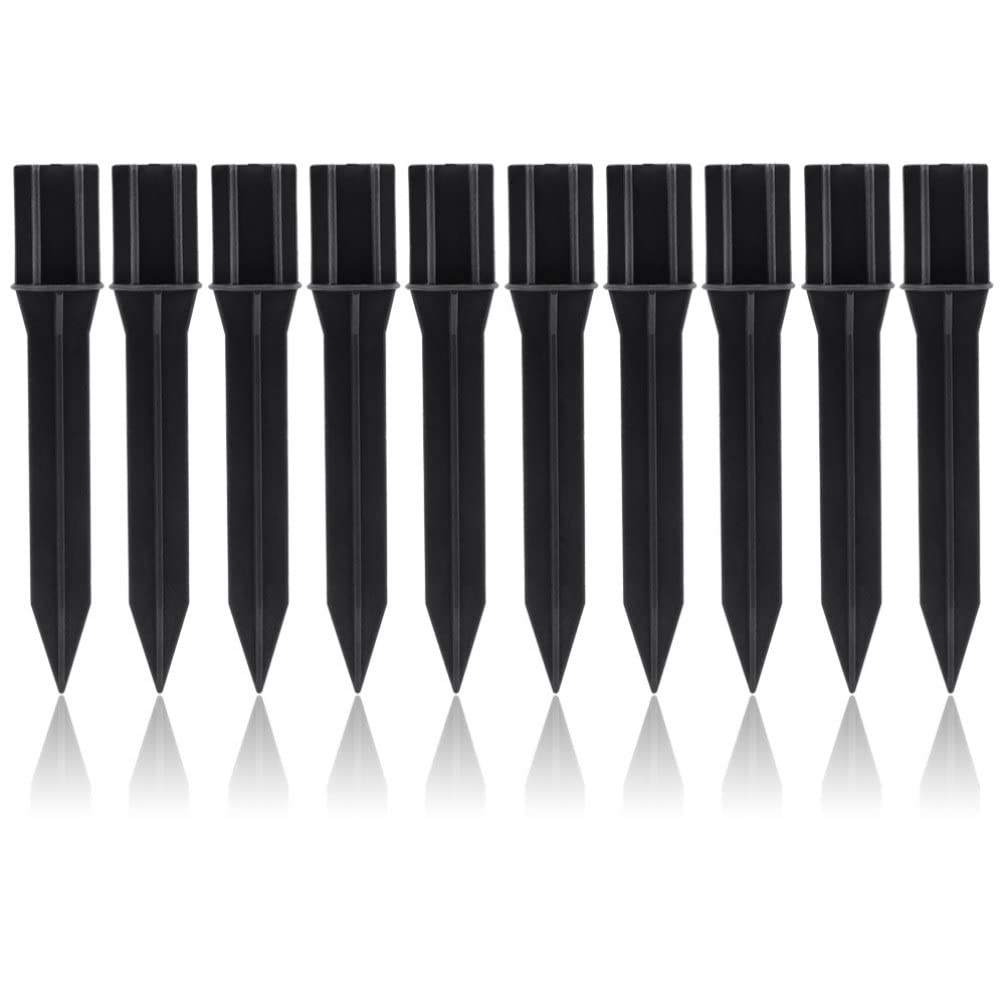 Amazon.com : Happyyami 10 Pcs Plastic Ground Spikes Solar Pathway ...