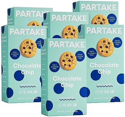 Amazon.com: Gluten Free Soft Chocolate Chip Cookies by Partake | Vegan ...