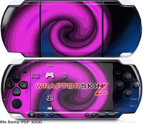 Amazon.com: Sony PSP 3000 Decal Style Skin - Alecias Swirl 01 Purple ...