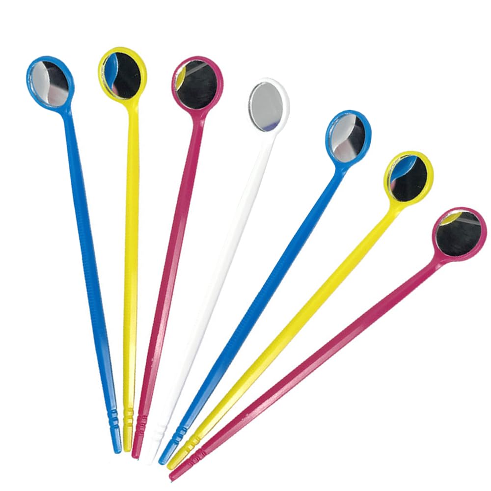 Amazon.com: 100 pcs Disposable Dental Inspection Mirror ，Mouth Mirrors ...
