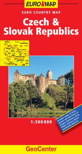 Czech and Slovak Republic GeoCenter Euro Map (GeoCenter Maps ...