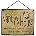 Amazon.com: Vintage Style Sign with Magnolia Saying,"Nanny's House What ...