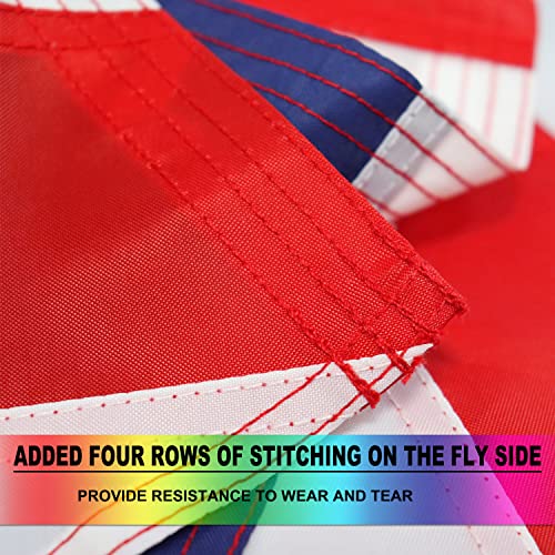 Omnisexual Heavy Duty Union Jack Flag 3×5 FT Sewn Oxford Nylon 210D ...