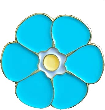 Generic Forget Me Not Blue Flower - Alzheimer's Awareness Great Enamel ...
