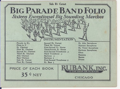 Big Parade Band Folio 16 Original Exceptional Big Sounding Marches for ...