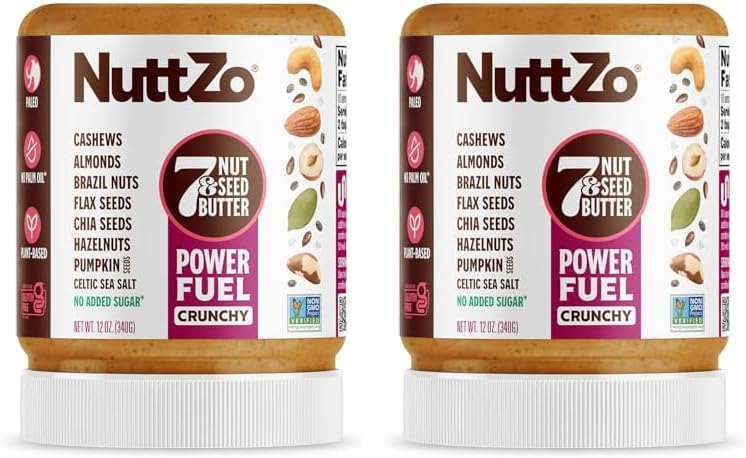 Amazon.com : Natural Power Fuel Crunchy Nut Butter by NuttZo | 7 Nuts ...