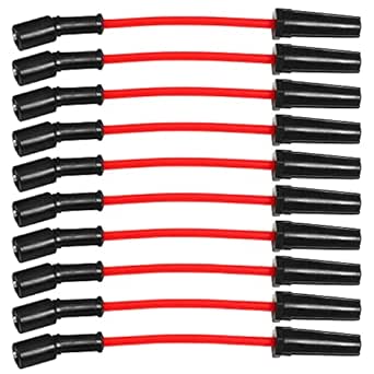 Amazon.com: BASIKER Heat Super Conductor Spark Plug Wire Set 10mm Replacement for LS1 LS2 LS3 ...