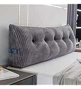 Amazon.com: Activance Large Triangular Headboard Wedge Bed Rest Reading ...