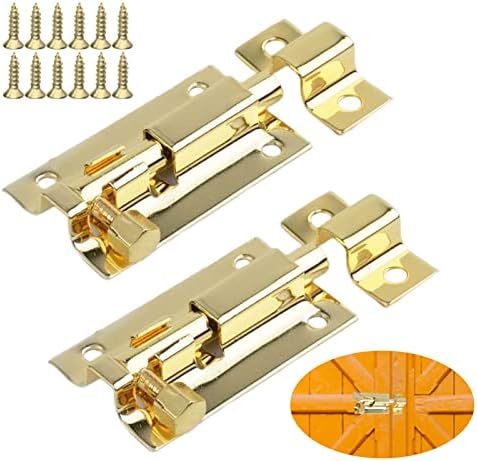 OTAIVE 2pcs Door Lock Bolts 3"(75mm), 304 Stainless Steel Door Latch ...