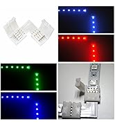 Amazon.com: 10 Pcs L-Shape 5 Pins Connector RGBW FPC LED Light Strip ...