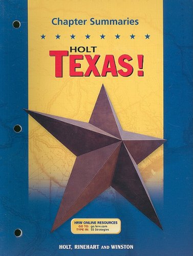 Amazon.com: Chapter Summaries Grade7: Holt Texas! Texas (Holt Texas ...