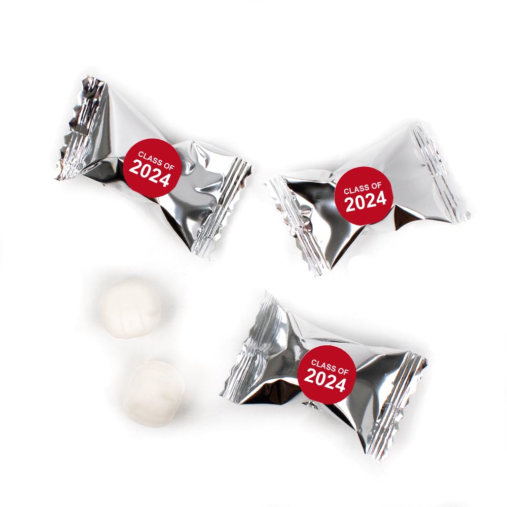 Amazon.com : Red Graduation Candy Mints Party Favors Silver ...