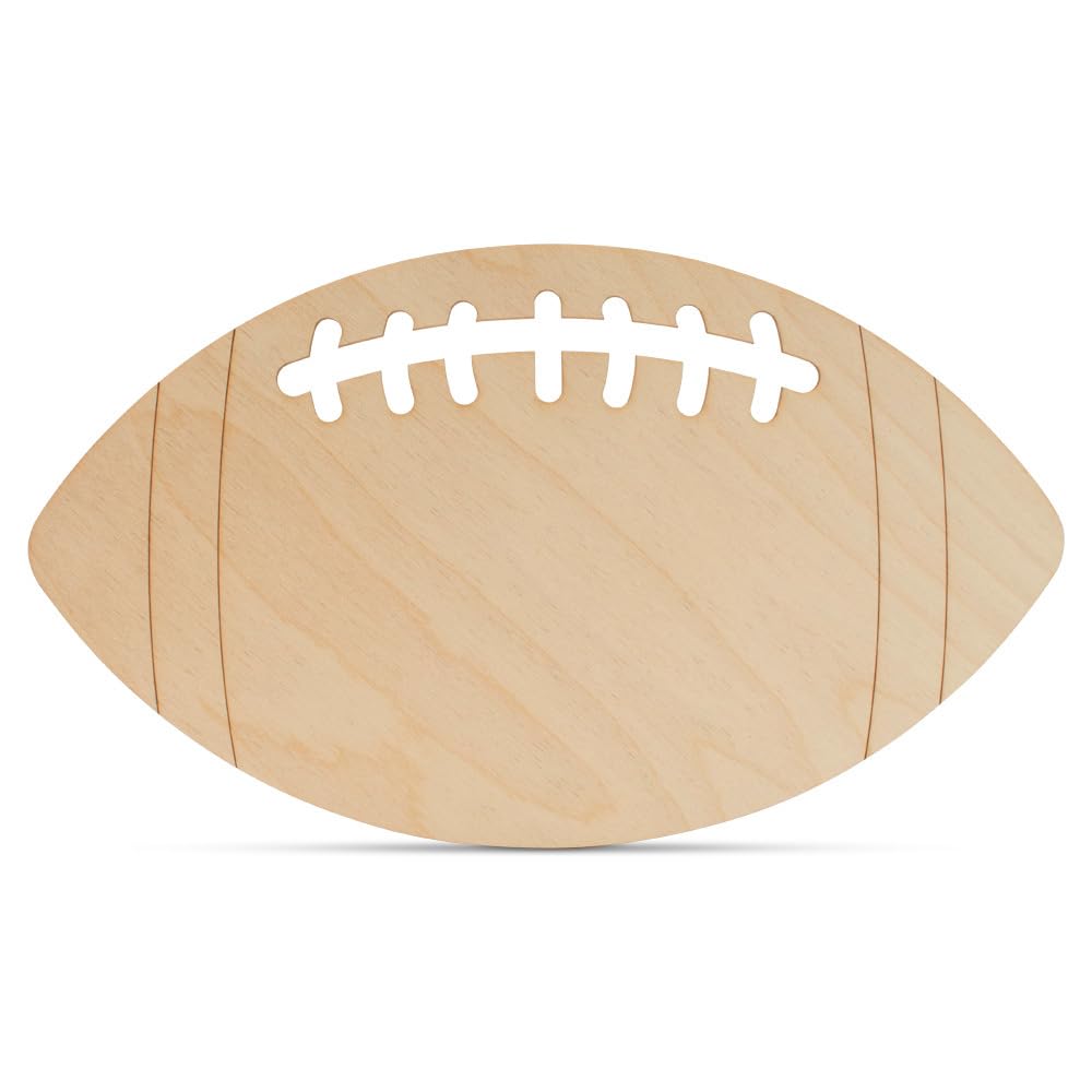 Amazon.com: Wooden Football Cutouts 13-inch, Pack of 2 Unfinished ...