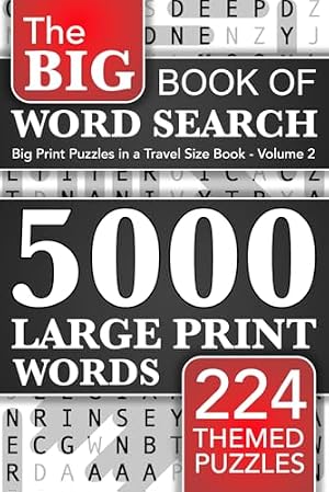 2100+ Words, Large Print Word Search Puzzles: Themed Wordfind Puzzle ...