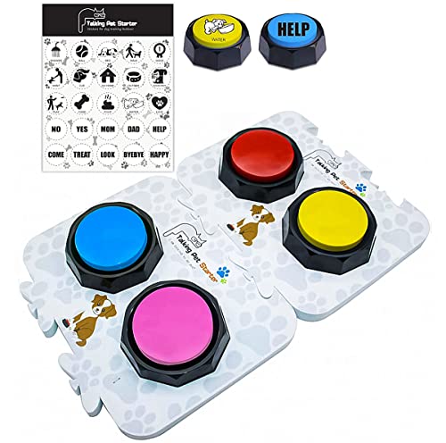 RIBOSY Soundboard, 4 Recordable Buttons with 2 Mats and 25 - Want It All