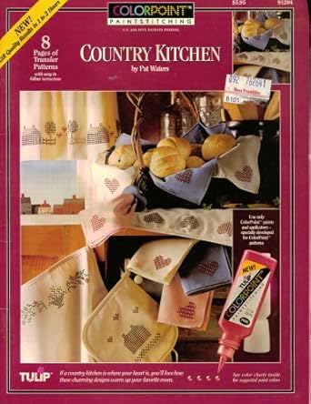 Country Kitchen: Colorpoint Paintstitching; 8 Pages of Transfer ...