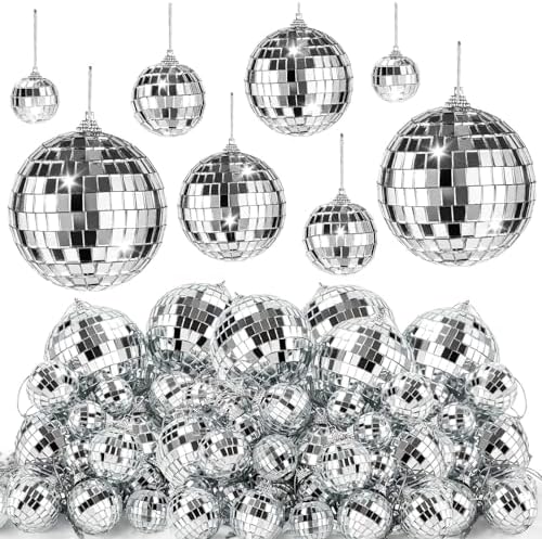 Amazon.com - Jupwalz 40Pcs Disco Balls, Mini Disco Ball Decor Ornaments ...