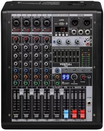 Amazon.com: XTUGA LX6 Professional 6 Channel Audio Mixer with 99 DSP ...