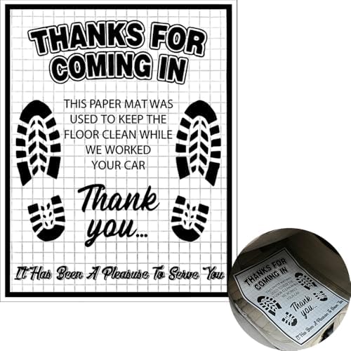 Amazon.com: White Car Paper Floor Mats : 50 Pcs Disposable Floor Cars ...