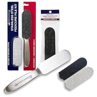 Amazon.com: Americanails Stainless Steel Pedicure File Kit and EasyPeel ...