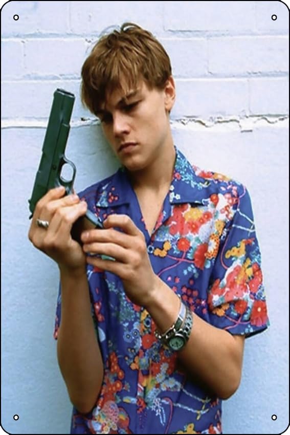Amazon.com: Leonardo dicaprio poster romeo and juliet Metal Print Metal ...
