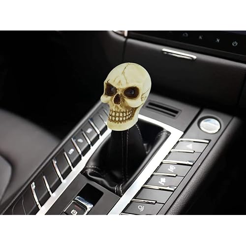 Snapklik.com : Lunsom Skull Gear Stick Shifter Knob, Resin Gear Shift ...