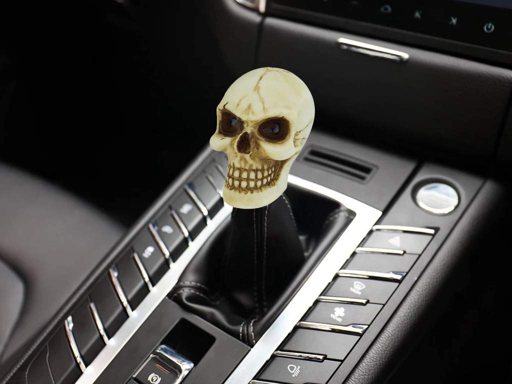 Snapklik.com : Lunsom Skull Gear Stick Shifter Knob, Resin Gear Shift ...