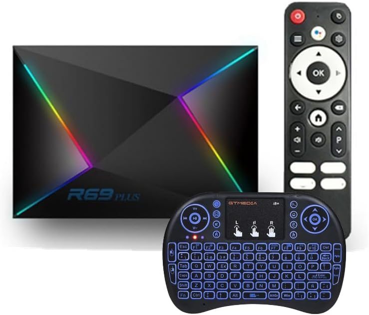 Amazon | CHROX Android TV Box 14.0、R69 PLUS TV Box 4K/8K 4GB RAM 64GB ROM、Android Box Wifi 6 ...