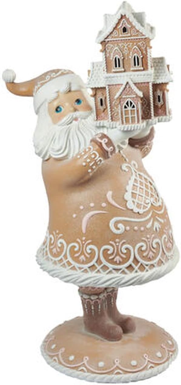 Amazon.com: December Diamonds Gingerbread Village 45" Gingerbread Santa ...