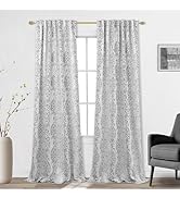Amazon.com: Mrs.Naturall Dark Grey Curtains for Living Room,Charcoal ...