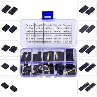 Amazon.com: Kidisoii 2.54mm Pin Header, Female Straight Single Row ...