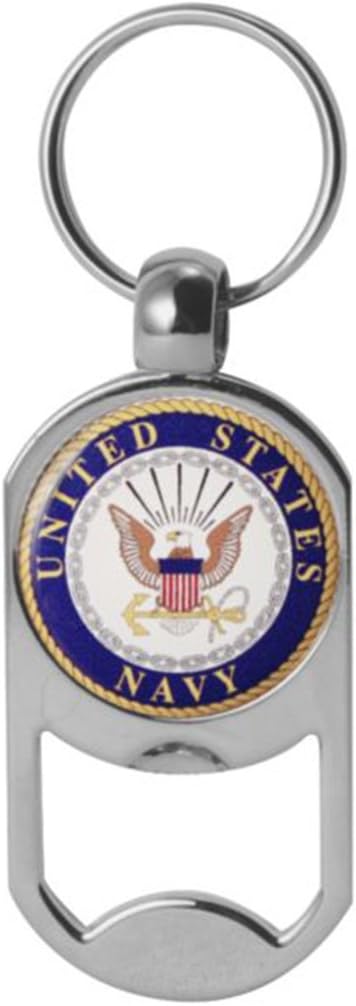 Amazon.com: Mitchell Proffitt US Navy Crest Dog Tag Bottle Opener ...
