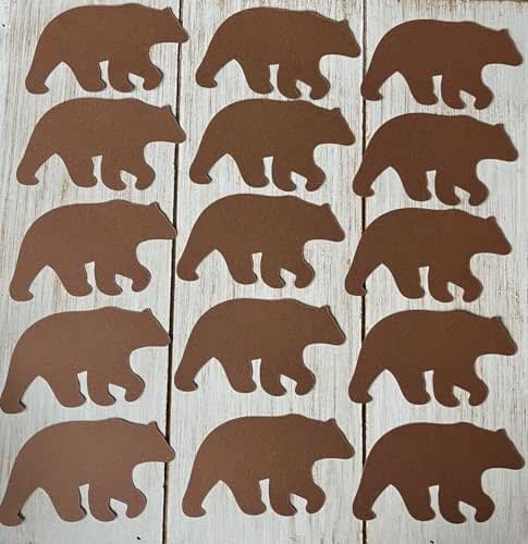 Amazon.com: Brown Bear Cutouts Baby Boy Girl Birthday Shower Christmas ...
