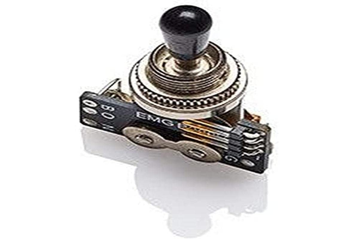 EMG Solderless Toggle Switch with Cables 3 Position Lever Black Knob ...
