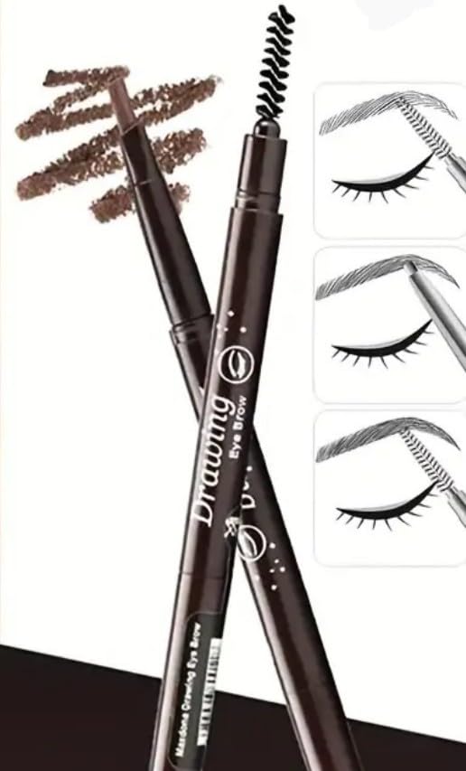 Amazon.com : Long-Lasting Double-Ended Eyebrow Pencil with Automatic ...
