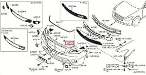 Amazon.com: Infiniti Genuine Bumper Front Bumper Side Left Stiffener ...