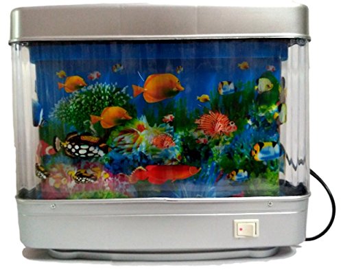 Medium-PVC Plastic Seabed Aquarium Motion Fish Lamp Showpiece (24 cm x ...