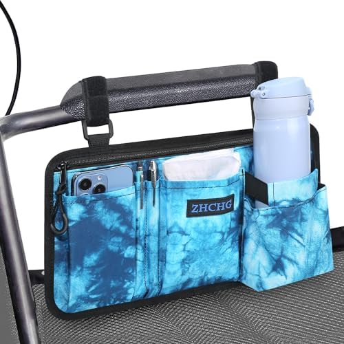 Amazon.com: FINPAC Wheelchair Side Storage Bag w/Cup Holder, Wheelchair ...