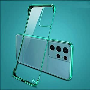 Amazon.com: VIPAVA Transparent PC Hard Plating Frameless Phone Case for Samsung Galaxy S20 S21 ...