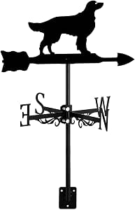 Amazon.com : BrolEo Weathervane Metal Terrier Dog Silhouette ...