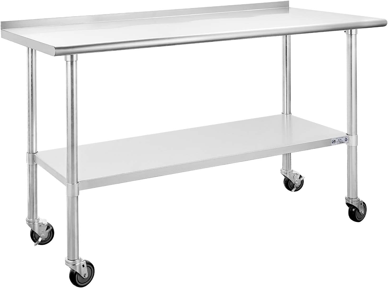 Amazon.com: AmGood Commercial Work Table with Backsplash and ...