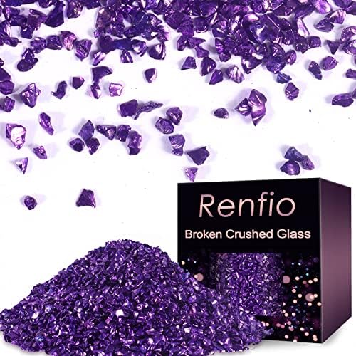 Amazon.com: Renfio Broken Crushed Glass Glitter Shards 2-4mm Irregular ...