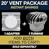 AdaptAIR® Roof Vent Adapter (1-Pack) for 20' Shipping Container/Conex ...
