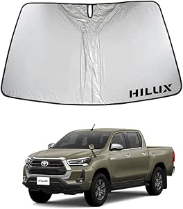 Amazon | LEXLEYS トヨタ ハイラックス GUN125系 改良専用 フロント サンシェード PRIUS 遮光 カーテン シェード 日よけ 車 ワンタッチ 窓 ガラス カバー ...