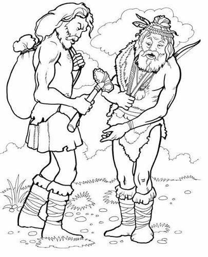 Prehistoric Man Coloring Book (Dover History Coloring Book) : Sovak ...