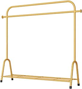 Amazon.com: UPCOT Clothing Rack Single-Rod Wrought Iron Clothing Rack ...